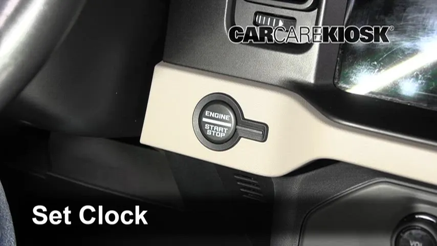 How to Set the Clock / Change Time on a 2022 Ford Bronco Black Diamond ...