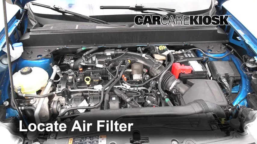 How to Change Engine Air Filter: 2022 Ford Maverick XL 2.0L 4 Cyl. Turbo